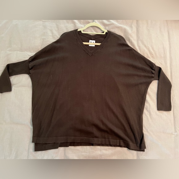 Planet | Sweaters | Brown Pima Cotton Planet Sweater Once Size But Fits ...